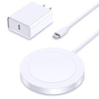 China Fast Charging Cable Included Mag-Safe iPhone Magnetic Charging Pad for Wireless Charging for sale