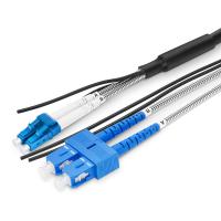 China 62.5/125um 8/125um LSZH Armored SC/UPC to SC/UPC Indoor Outdoor Fiber Patch Cord 2.2mm for sale