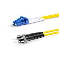 China 1.5m Simplex Waterproof LC-ST Single-Mode Pigtail Fiber for Telecommunication Networks for sale
