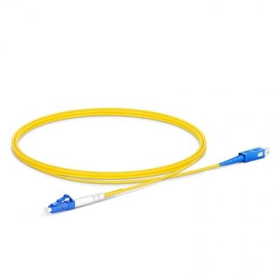 China Fiber Optic Pigtail LC SC ST FC PC UPC APC Simplex Patch Cord 0.1m-100m Return Loss 50dB for sale