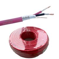 China Copper Conductor 2 Cores Decorative Round Fire Alarm Wire 2x0.50mm2 PVC Insulated for sale