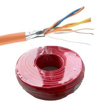 China Copper Conductor 2 Cores Decorative Round Fire Alarm Wire 2x0.50mm2 PVC Insulated for sale
