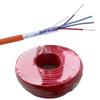China Copper Conductor 2 Cores Decorative Round Fire Alarm Wire 2x0.50mm2 PVC Insulated for sale