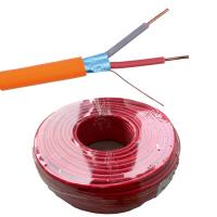 China Copper Conductor 2 Cores Decorative Round Fire Alarm Wire 2x0.50mm2 PVC Insulated for sale