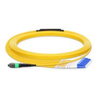 China 24 Fibers MPO MTP Single Mode Fan-out Patch Cord Return Loss 50dB Custom Length for sale