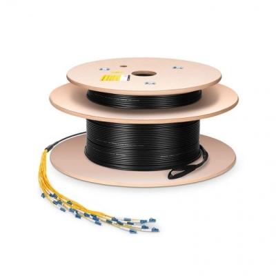 China Customizable MPO to LC SC FC ST Single Mode Fiber Optic Fanout Hybrid Patch Cord 0.1m-100m for sale