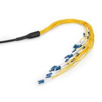 China Customizable MPO to LC SC FC ST Single Mode Fiber Optic Fanout Hybrid Patch Cord 0.1m-100m for sale