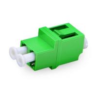 China Durable LC APC Square Adaptor Duplex Fiber Optic Connector with Shutter Exact Cables for sale