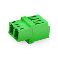 China Durable LC APC Square Adaptor Duplex Fiber Optic Connector with Shutter Exact Cables for sale