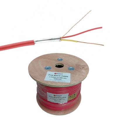 China Shielded Bare Copper Solid FPL FPLR PVC Jacket Fire Alarm Cable 2x0.8mm2 for Industrial for sale