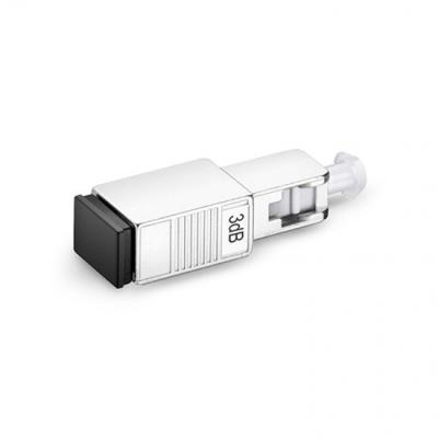 China SC APC to SC UPC Fiber Optic Attenuator 1dB 5dB 10dB 15dB 0.8kg for sale