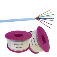 China Tinned Copper Alarm Cable 10x0.22mm2 Unshielded Brown Jacket for Security Systems for sale