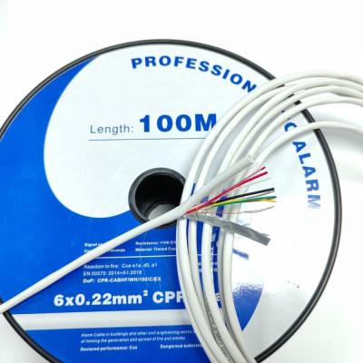 China 2-20 Core Copper Conductor Security Alarm Cable LSZH Sheath 0.22mm2 CPR Cca for sale