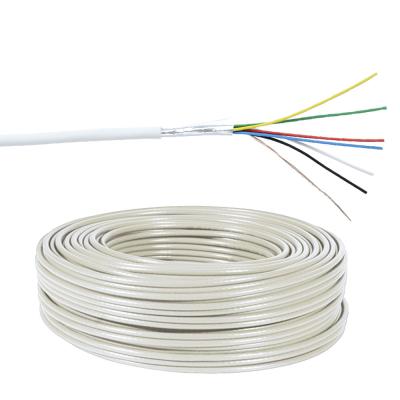 China Insulation Material PVC Alarm Security Cable Bare Copper Wire 2X0.50 4X0.22 Composite for sale