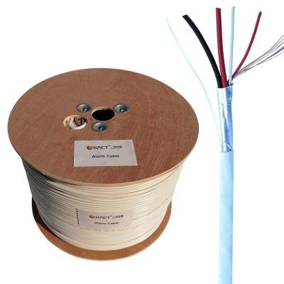 China Shielded Alarm Cable 10x0.22mm2 Stranded 7x0.2mm TCCA White PVC Sheath for sale