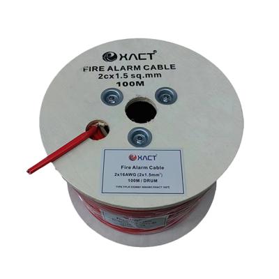 China 1.5SQMM PVC Jacket FPLR Fire Alarm Cable 2 Core Security System Cable Saudi Arabia for sale
