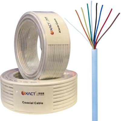 China Solid 6x0.5mm Unshielded CCA Alarm Cable 2-20 Cores 0.22mm2 for Security Systems for sale