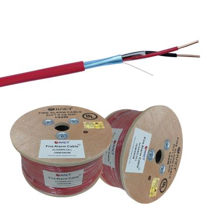 China 2 Cores 1.5mm2 Solid BC Tinned Copper Wire Fire Resistant Cable Fire Alarm Cable for sale