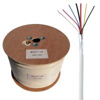 China Shielded Alarm Cable 12x0.22mm2 TCCA Drain Wire 7x0.2mm PVC Jacket Security Cable for sale
