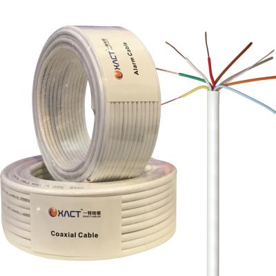 China Shielded 6x0.22mm2 Stranded BC Copper Conductor CPR Eca Control Cable for CCTV System for sale