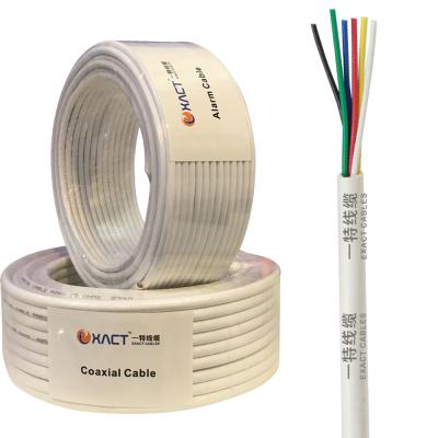 China 2-20 Cores 0.22mm2 Shielded Stranded CCA Control Cable for Alarm Systems for sale