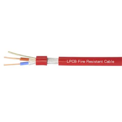 China Fire Alarm Cable LPCB EN50200 PH30/120 Shielded 2 Core 1.5mm2 PVC Jacket for Systems for sale