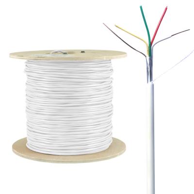 China 24x0.22mm2 Stranded Copper Conductor Shielded Alarm Cable with White PVC Outer Sheath for sale