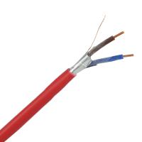 China FPLR Tinned Copper Stranded Fire Alarm Cable 2 Cores 1/0.5tc mm Drain Wire for sale