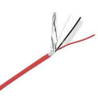 China FPLR Tinned Copper Stranded Fire Alarm Cable 2 Cores 1/0.5tc mm Drain Wire for sale