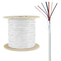China 10x0.22mm2 2x0.5mm2 Security Alarm Cables with Bare Copper Wire Core from ExactCables for sale