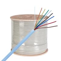 China 2X0.50 6X0.22 Shielded Composite CPR Alarm Security Cable with Bare Copper Wire Core for sale