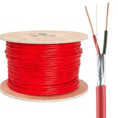 China ExactCables 2x16AWG Solid Bare Copper PVC Fire Alarm Cable FPLR UL Listed 300V 105C for sale