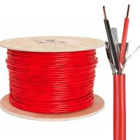 China 16AWG 2 Core Shielded Fire Alarm Cable FPLR UL Listed 105C PVC Jacket 300V for sale