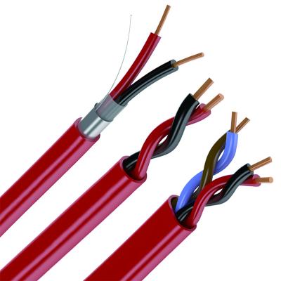 China Tinned Copper Silicone Rubber LSZH Fire Alarm Cable 2x1.5mm2 2 Cores for sale