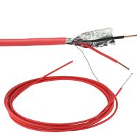 China Fire Rated Cable 2/C Solid FPLR 18AWG Bare Copper Wire 100% Unshielded Fire Alarm Cable for sale