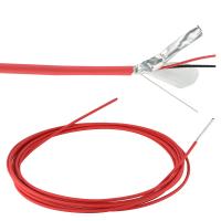 China Fire Rated Cable 2/C Solid FPLR 18AWG Bare Copper Wire 100% Unshielded Fire Alarm Cable for sale