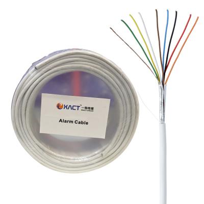 China Stranded Bare Copper Wire 2x0.22 mm2 Shielded Alarm Cable 4 Core for Italy Market for sale