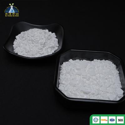 China 74%-77% Dihydrate Calcium Chloride Flakes White For Snow Melting Agent for sale