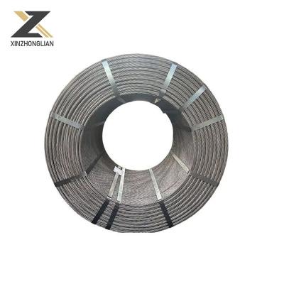 China Galvanized 12mm 1X7 1X19 7X7 6X19 Iwrc Round Strand Steel Wire Rope for Cableway for sale