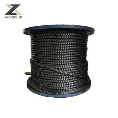 China High Tensile Prestressed Concrete Strand 12.7mm ASTM Standard Oiled Steel Wire Rope for sale