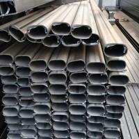 China Painted Roll Gold Lacquer Matt Surfance Color Coated Stucco Aluminium Pipe for Decorations for sale