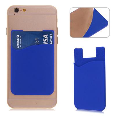 China Promotional gifts 3m sticky mobile phone silicone smart card holder for sale