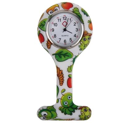 China wholesale promotion silicon rubber nurse watch and pocket silicone watch for sale