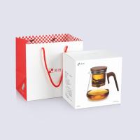 China Infusion Glass Tea Steeper Dripper Press Cup With Magnetic Rotating Cover for sale