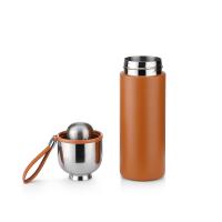 China 400ml Stainless Steel Double Wall Glass Tea Tumbler Infuser With Magnetic Filter for sale