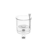 China Gongfu Press Art Loose Tea Glass Infuser Teapot With Glass Filter Food Grade PP for sale