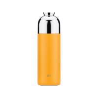 China Travel 304SUS Stewing Double Wall Glass Tea Infuser Yellow for sale