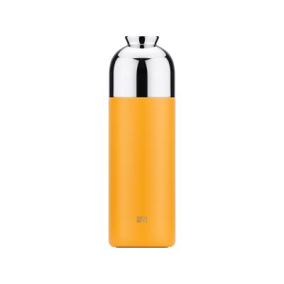 China Travel 304SUS Stewing Double Wall Glass Tea Infuser Yellow for sale