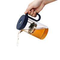 China Office Magnet Glass Infuser Teapot Heat Resistant 600ml 500ml 700ml for sale