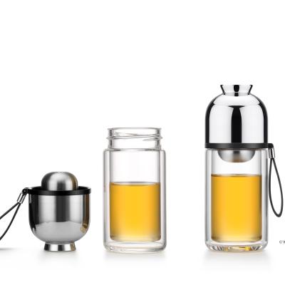 China Eco Friendly Glass Magnetic Tea Infuser Cup Strainer Portable 450g for sale